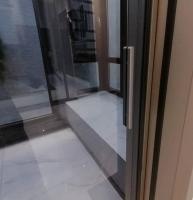 China Narrow Frame Slim Aluminum Slide Door Heat Resistant Exterior Sliding Door for sale