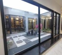 China Hall Balcony Aluminium Sliding Windows With Tempered Glass Powder Coated for sale