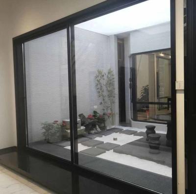 China Hall Balcony Aluminium Sliding Windows With Tempered Glass Powder Coated for sale