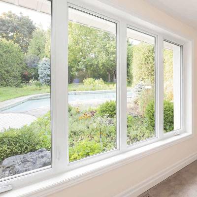 China Thermal Break 3 Track Aluminium Sliding Windows With Smooth Lines And Clear Ridges for sale