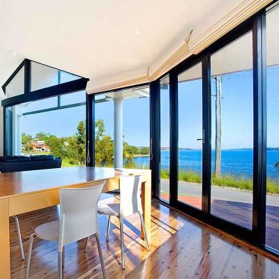 China 10mm Tempered Aluminum Sliding Doors Residential Entrance Door for sale