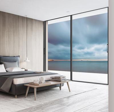 China Exterior 6063 Aluminum Hanging Sliding Door Heat Resistance for sale