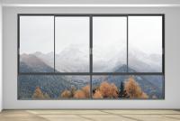 China Two Three Track Narrow Sliding Window European Style Double Tempered Glazing for sale