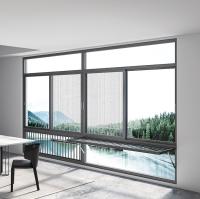 China Two Three Track Narrow Sliding Window European Style Double Tempered Glazing for sale