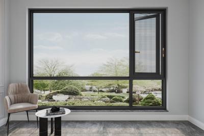 China Thermal Break Bridge Aluminium Casement Window Large Frame for sale