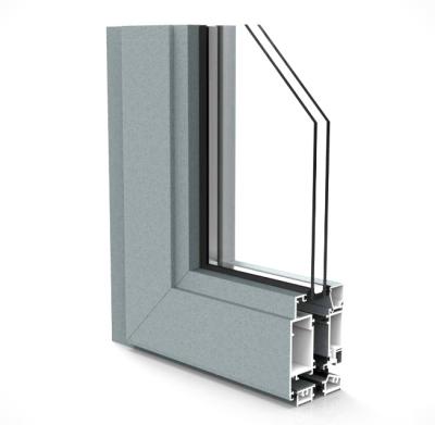 China Large Wall Thickness External Aluminum Swing Doors Waterproof Heat Insulation for sale