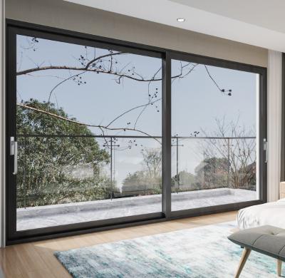 China Three Track Aluminum Lifting Sliding Door Unique Drainage Design for sale