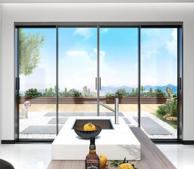 China Double Glass Aluminum Panoramic Sliding Door For Apartment for sale