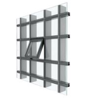 China 2.0mm Thick Aluminium Curtain Walls Exposed Hidden Frame Glass Curtain Wall System for sale