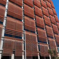 China Pergola Small Shutter Aluminum Sun Shade Louvers Facade Blinds for sale