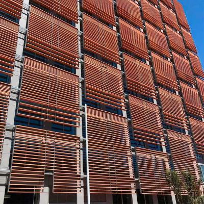 China Pergola Small Shutter Aluminum Sun Shade Louvers Facade Blinds for sale