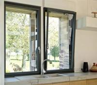 China Custom 1.5mm Aluminum Tilt And Turn Windows Hurricane Impact Thermal for sale