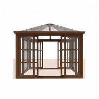China Sunroom Modern hinge Aluminum Sun Shade Louvers exterior Wine Glass 1.2mm for sale