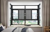 China Two Track Aluminium Sliding Windows With Mosquito Net Heat Insulated Glass for sale