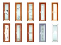 China Single Hinged Glass Aluminum Bathroom Doors Vertical Casement Hollow Glass for sale