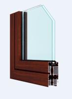 China Flat Rail Threshold Grey Aluminium Double Glazed Windows Sliding Sash UPVC for sale