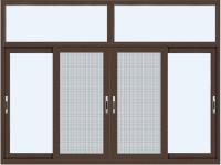 China KLUK Aluminum Sliding Windows, Triple Track Patio Windows for sale