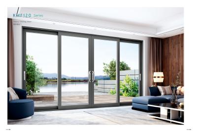 China Insulated Glass Aluminum Sliding Doors Heavy Style Energy Saving For Terrace for sale
