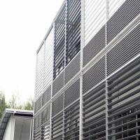 China Horizontal PVDF Aluminum Sun Shade Louvers Adjustable Energy Efficient for sale