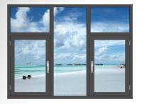 China Outward Opening Aluminium Casement Windows Waterproof Hollow Glass for sale