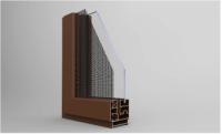 China Thermal Break Aluminum Casement Windows , Anodized Wooden Double Glazed Windows for sale