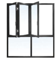 China Soundproof Aluminium Glass Folding Doors , Sunscreen Interior Sliding Windows for sale