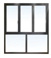 China Soundproof Aluminium Glass Folding Doors , Sunscreen Interior Sliding Windows for sale