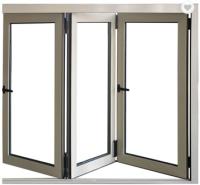 China Leveling Opening Aluminum Folding Windows , Bifold Bay Window ISO14001 for sale