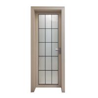 China Electrophoresis Aluminum Bathroom Doors Casement With Stainless Steel Mesh for sale