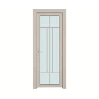 China Electrophoresis Aluminum Bathroom Doors Casement With Stainless Steel Mesh for sale