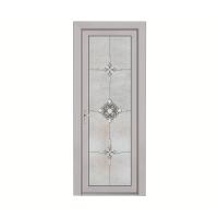 China Electrophoresis Aluminum Bathroom Doors Casement With Stainless Steel Mesh for sale