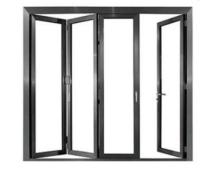 China Residential aluminium white bifold doors Low E Glazed Soundproof for sale