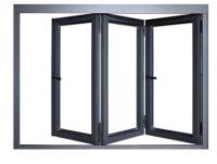China Residential aluminium white bifold doors Low E Glazed Soundproof for sale