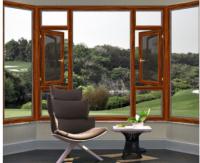 China Casement Aluminium Tilt And Turn Windows Horizontal Champagne Color Anodising for sale