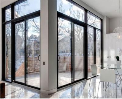 China Waterproof Double Glazed Aluminium Sliding Doors Powder Coated for sale
