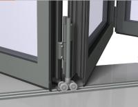 China Accordion Style Modern Aluminium Windows With Retractable Screen for sale