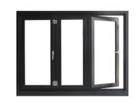 China SandBlasted Aluminum Folding Windows , Toughened Glazed Bifold Glass Windows for sale