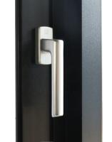 China SandBlasted Aluminum Folding Windows , Toughened Glazed Bifold Glass Windows for sale