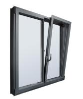 China ODM Aluminum Tilt And Turn Windows , Horizontal Double Tempered Glass Window for sale