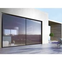 China OEM Aluminum Frame Sliding Glass Doors  Anodized Panoramic Bronze For Patio for sale