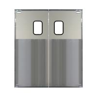 China Fireproof Inswing Outswing Aluminum Swing Doors Anodized Finish For Restaurant for sale
