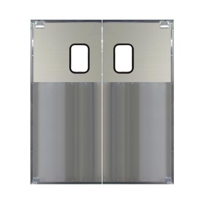 China Fireproof Inswing Outswing Aluminum Swing Doors Anodized Finish For Restaurant for sale