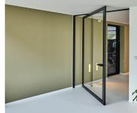 China Narrow Frame Aluminium Pivot Doors Ventilating Two Sides Folding for sale