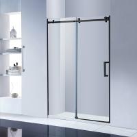 China Extruded Aluminum Bathroom Doors , Vertical Waterproof Sliding Door Tinted Glass for sale