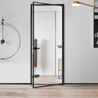 China Narrow Side Aluminum Casement French Doors Black Anodized 1.5mm Thickness for sale