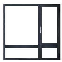 China Powder Coating Aluminium Swing Window 2.3mm-2.5mm Profile Thickness for sale