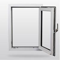 China Wood Grain Thermal Break Aluminium Windows , Casement Window With Screen for sale
