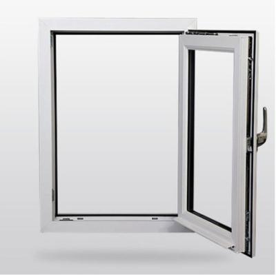 China Wood Grain Thermal Break Aluminium Windows , Casement Window With Screen for sale