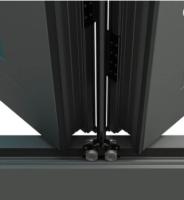 China OEM Extruded Aluminum Folding Patio Doors Fiberglass Anodizing for sale