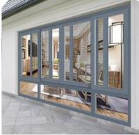 China OEM White Aluminium Sliding Windows Horizontal Hidden Fan Structure for sale